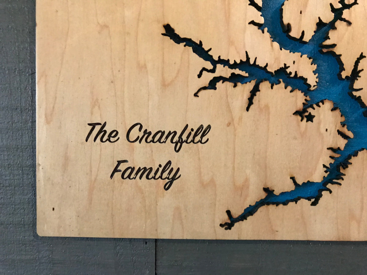 High Rock Lake Banner Laser Cut Lake Sign – Revron Designs